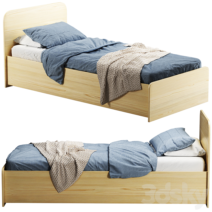 Ingrid 90 children's bed from divan.ru - Bed - 3D model