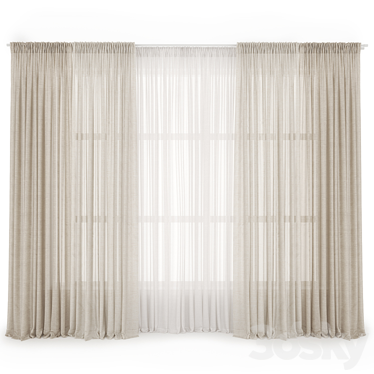 two-color light curtains - Curtain - 3D model