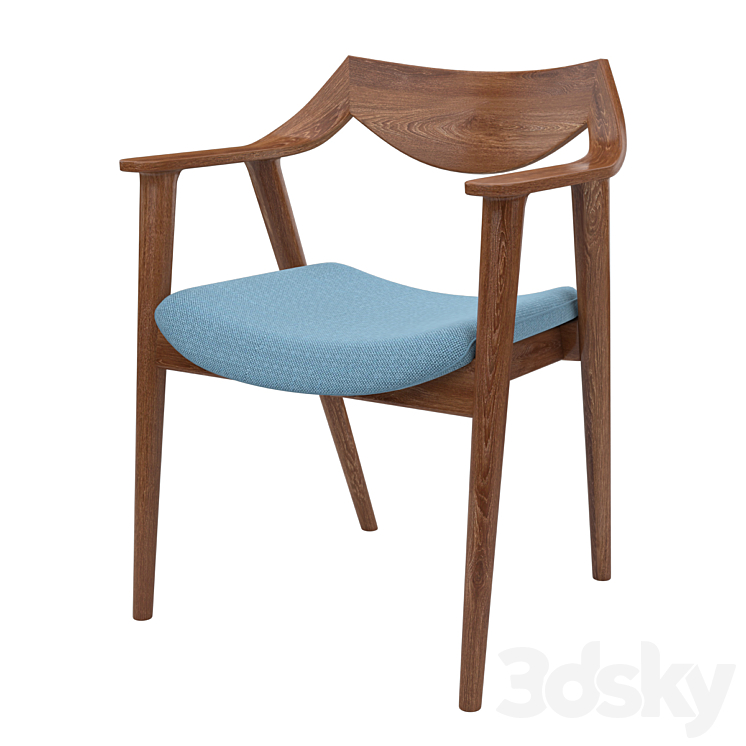 KARIMOKU sphere arm Dining chair - Chair - 3D model