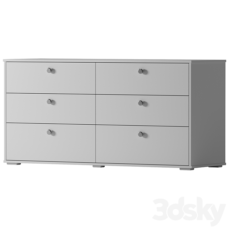 Комод Амели 3 - Sideboard & Chest of drawer - 3D model