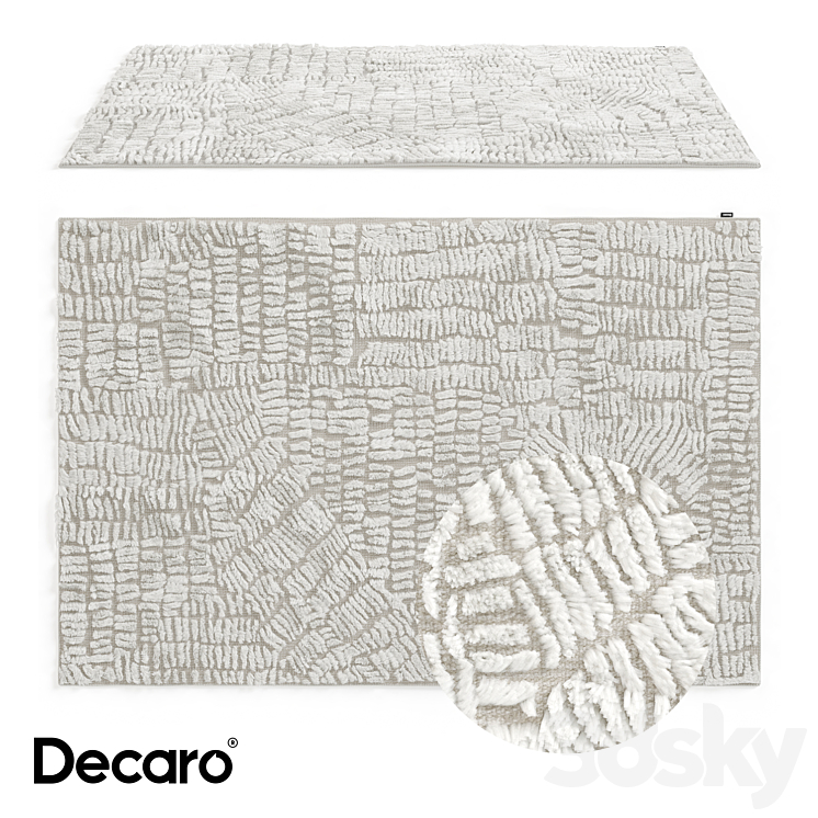 Wool carpet Decaro Rugs D120002 - Carpets - 3D model