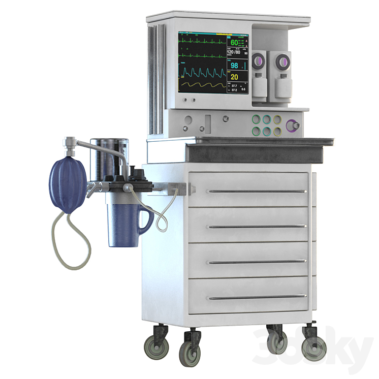 Anesthesia System A7 - Miscellaneous - 3D model