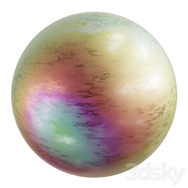 Chromatized Steel/Rainbow Metal - Metal - 3D model
