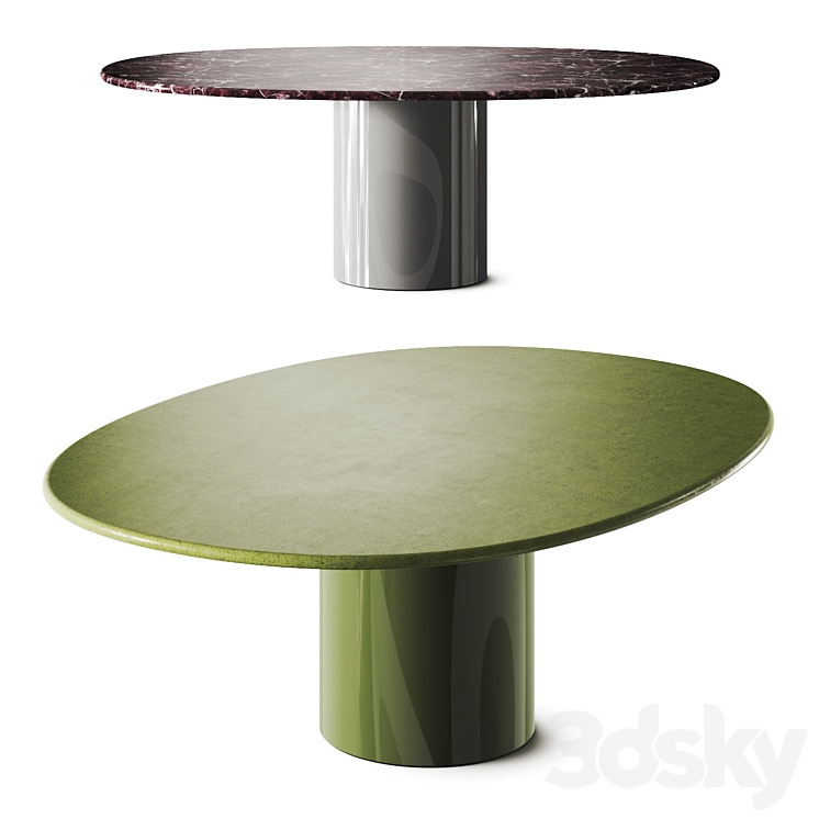 Minotti Rayan Outdoor Table Table 3d Model