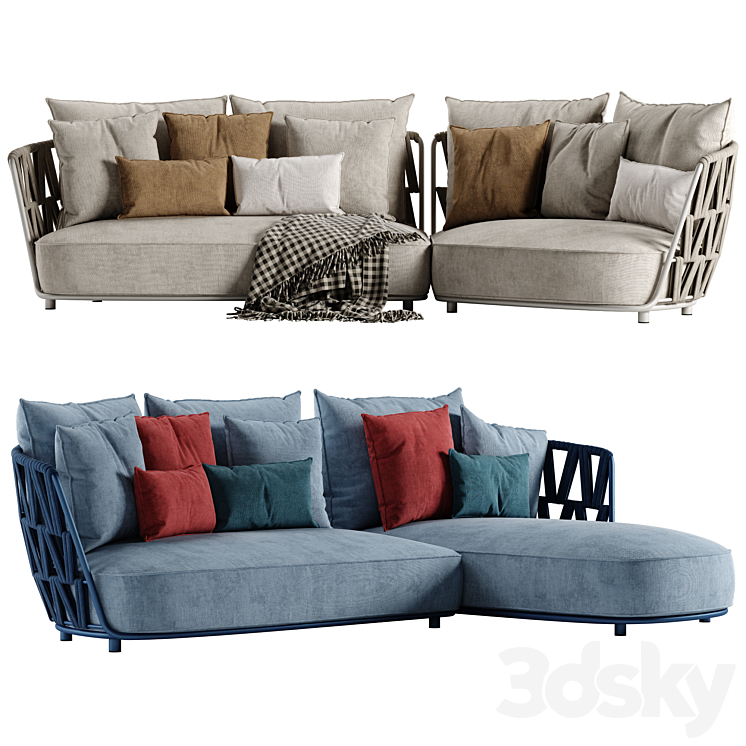 Talenti Swipe sectional sofa - Sofa - 3D model
