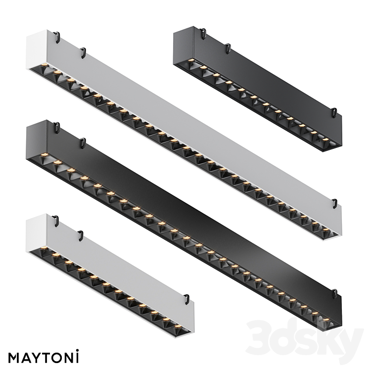 Pendant lamp Points Parity - Technical lighting - 3D model Pendant lamp Points Parity - Technical lighting - 3D model