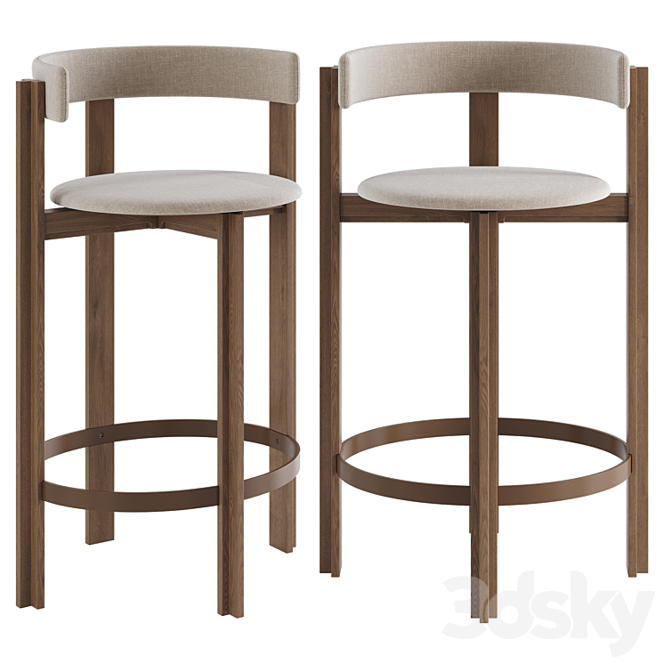 Principal Bar Chair by Bodil Kjær - Chair - 3D model