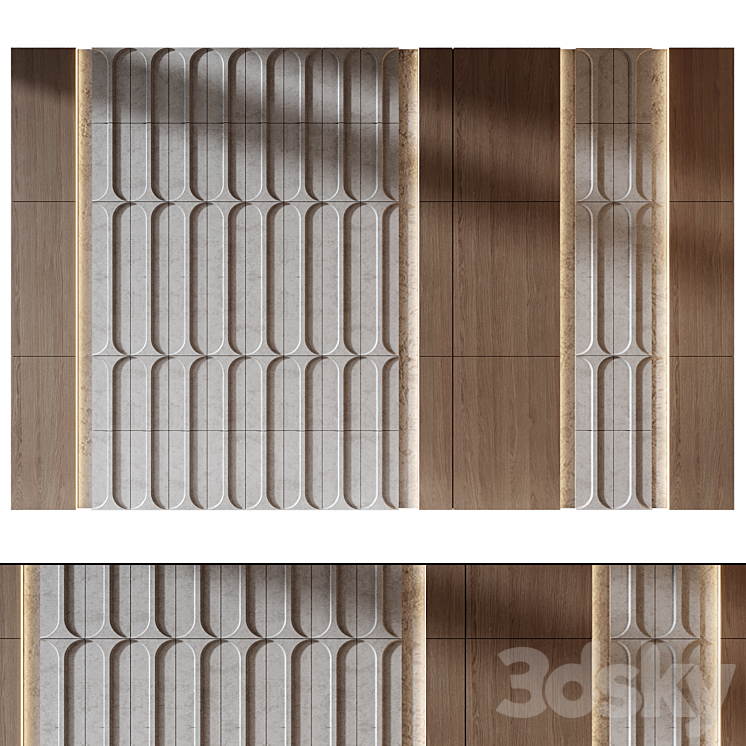 Wall Panels Set 391 Other Decorative Objects 3d Model