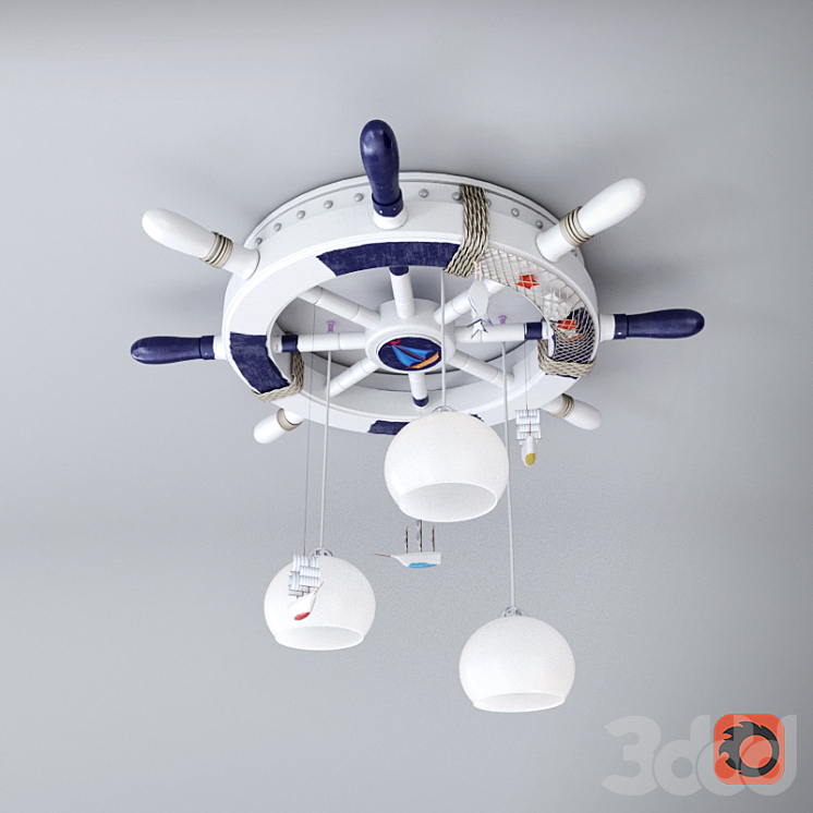 Люстра в морском стиле - Потолочный - 3D модель