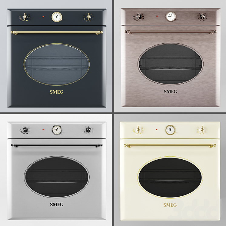 Духовой Шкаф Smeg Coloniale - Техника - 3D модель