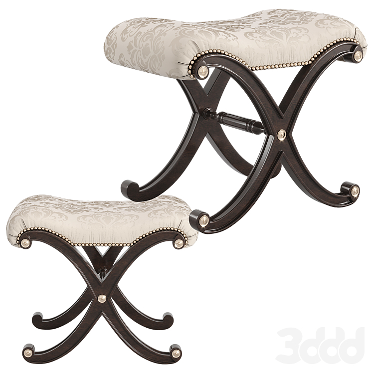 Theodore_Alexander_MARSHALL_STOOL - Другая мягкая мебель - 3D модель