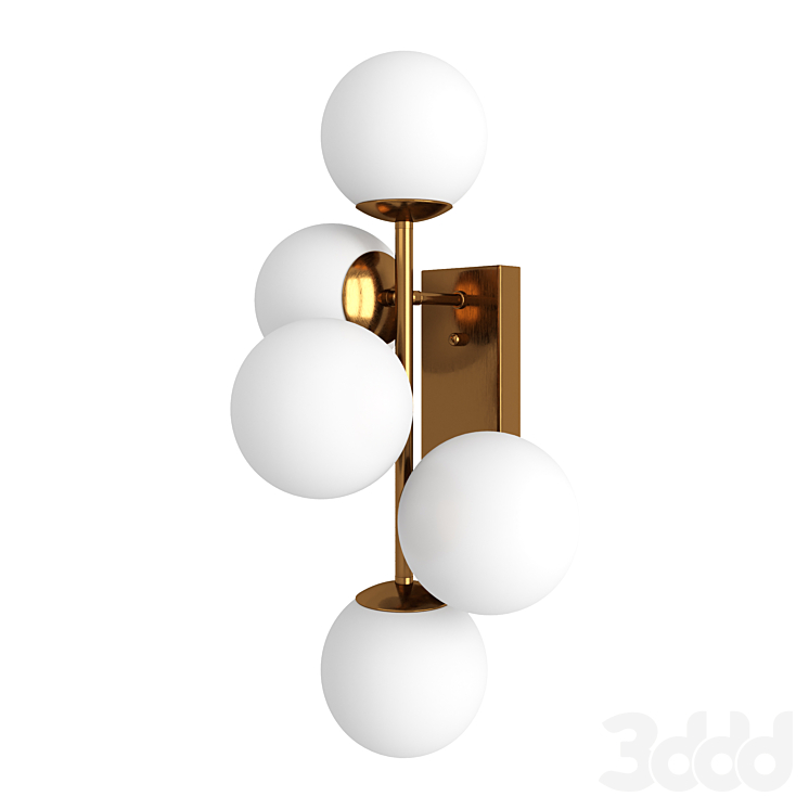Бра Шары Garda Decor K2KM1105W-5 - Бра - 3D модель