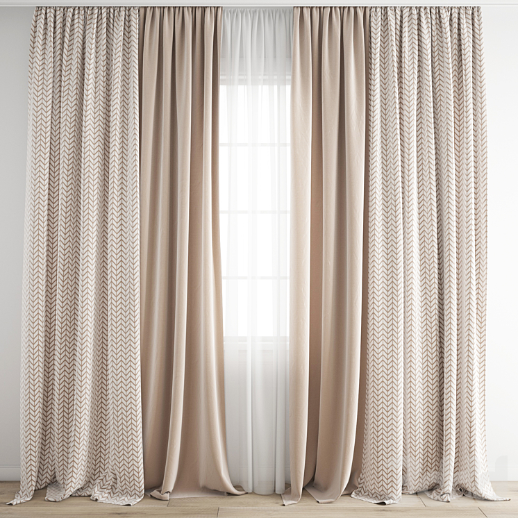 Curtain 250 - Шторы - 3D модель