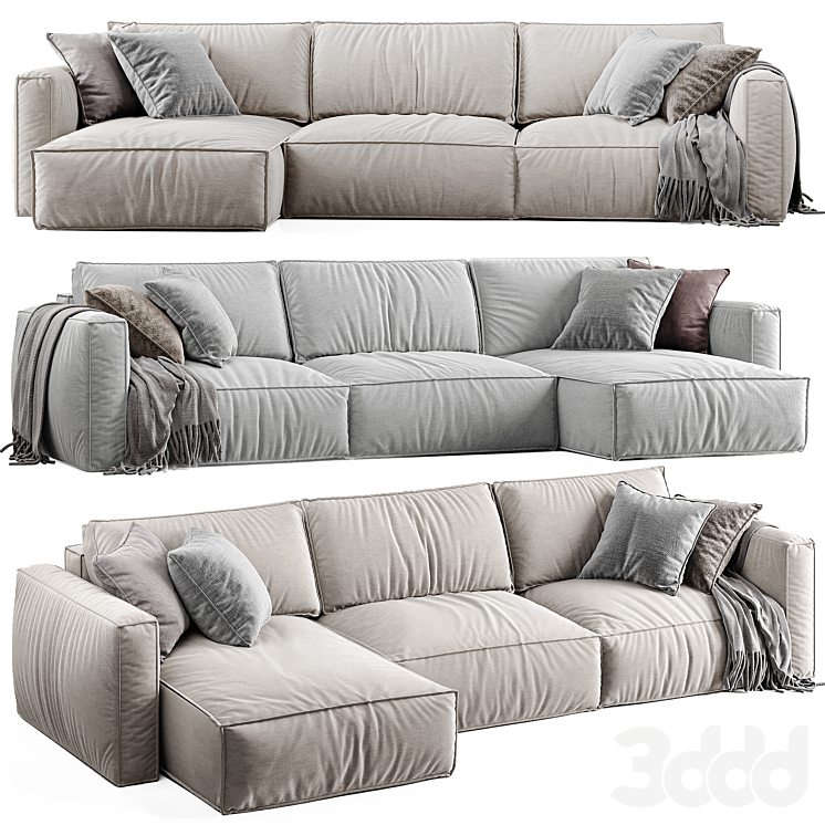 Диван Эби -2 угловой | Corner Loft sofa - Диваны - 3D модель
