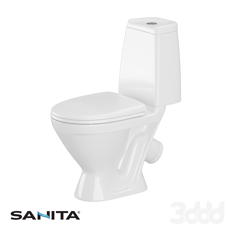 OM SANITA КАМА Унитаз-компакт - Унитаз и Биде - 3D модель
