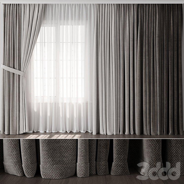 Curtain for Interior 085 - Шторы - 3D модель