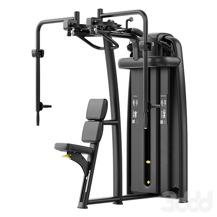 Technogym Selection 700 - Dual Pectoral Reverse Fly - Спорт - 3D модель