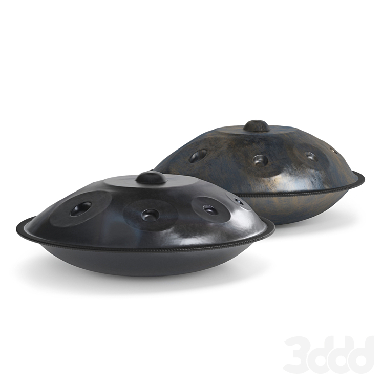 Ханг, хангдрам, handpan - Музыкальные инструменты - 3D модель