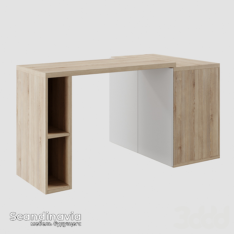 Комод поворотный стол Sсandinavia - Тумбы, комоды - 3D модель