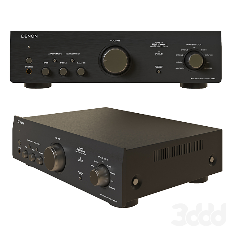 Стереоусилитель Denon PMA-600NE Black - Аудиотехника - 3D модель
