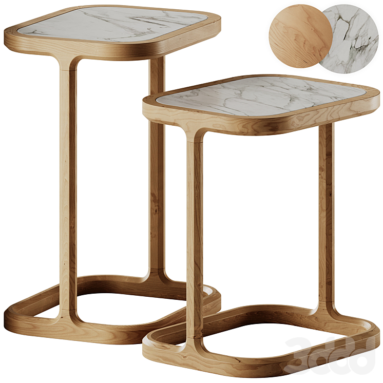 Morelato Bellagio Side Tables - Столы - 3D модель
