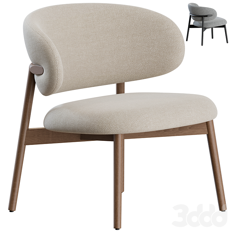 Oleandro Lounge Chair by Calligaris - Кресла - 3D модель