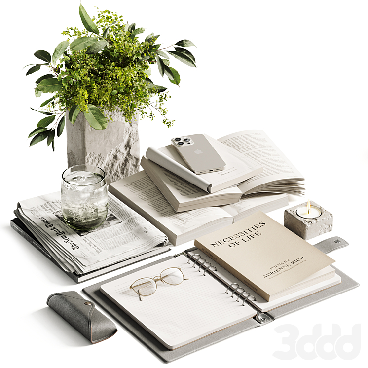 Decorative Set 059 Декоративный набор 3d модель