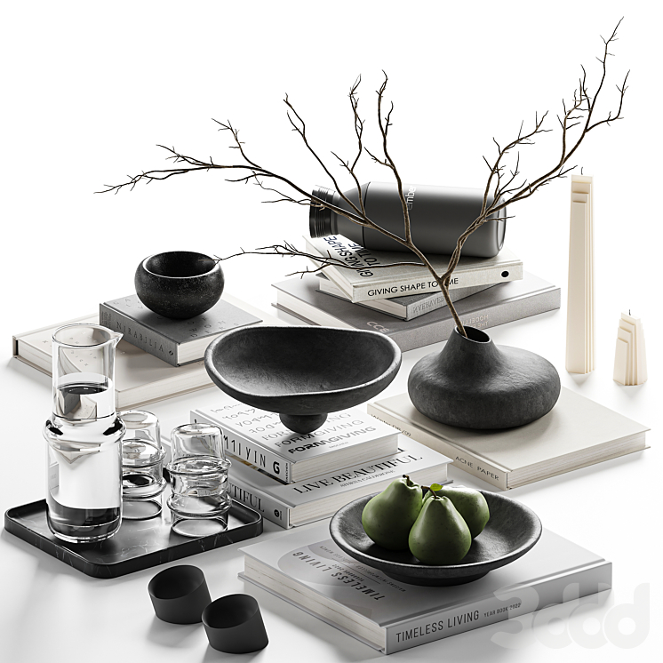 Decorative Set 079 Декоративный набор 3d модель