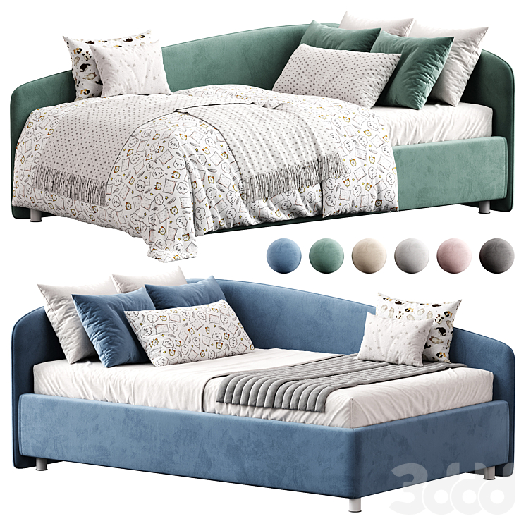 Leyden 120 bed by divan.ru - Кровати - 3D модель