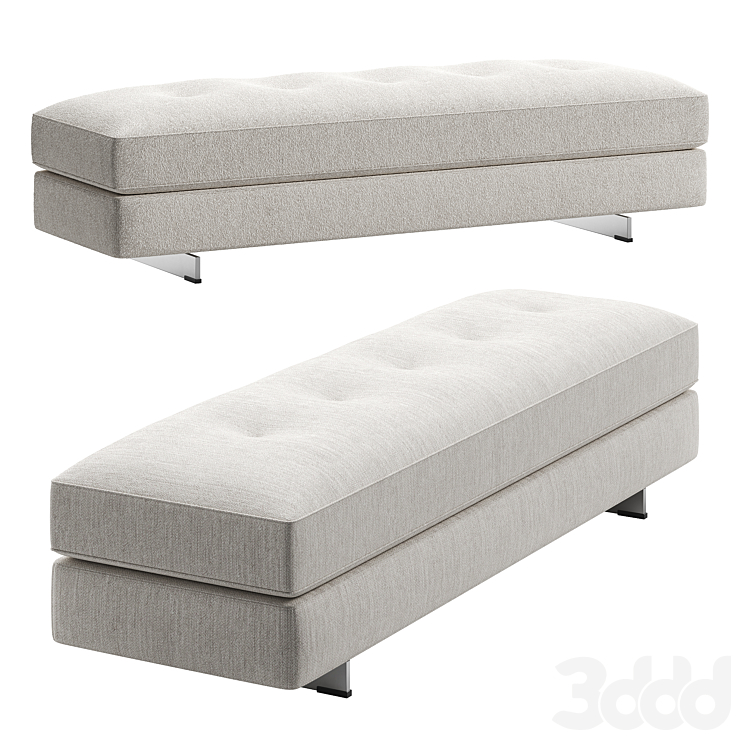 Dylan Low Bench by Minotti - Другая мягкая мебель - 3D модель