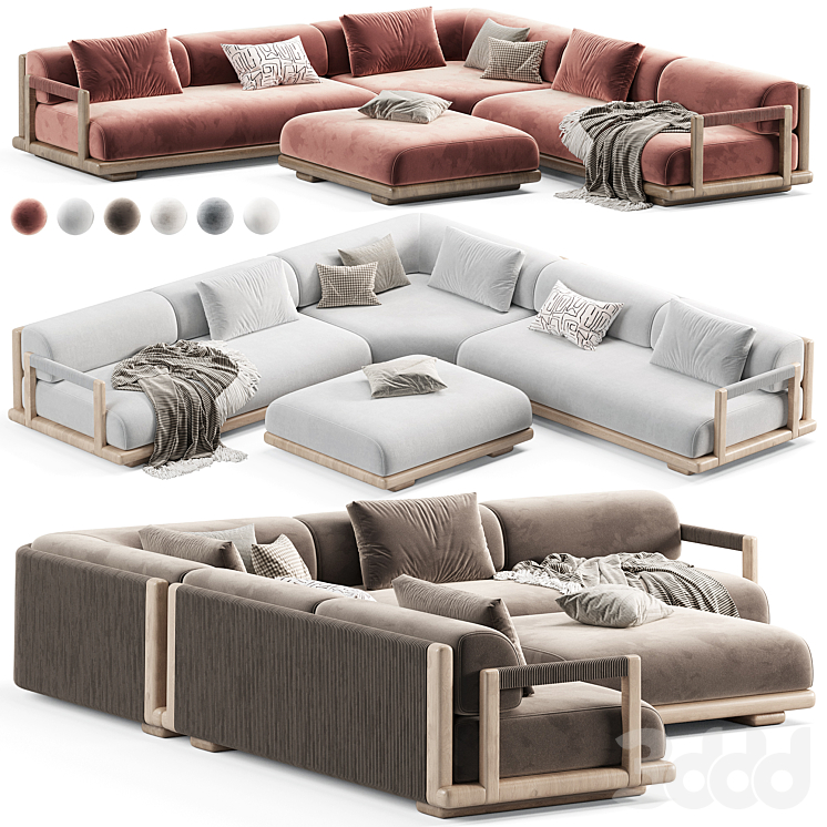 Snoc Caleo Modular Outdoor Sofa - Диваны - 3D модель