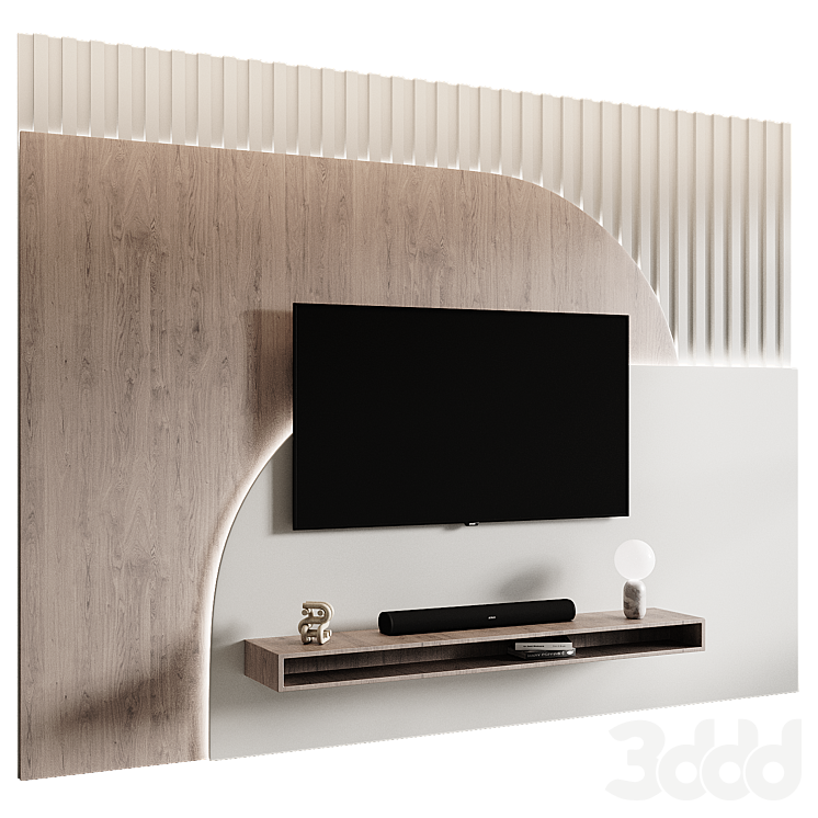 Tv Wall 003 - ТВ стенка - 3D модель