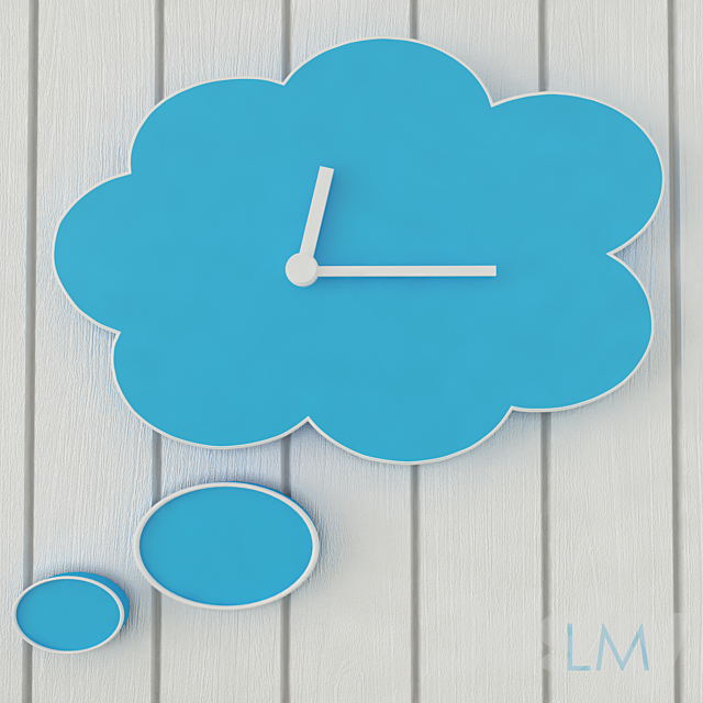 Cloud clock - Watches & Clocks - 3D Models