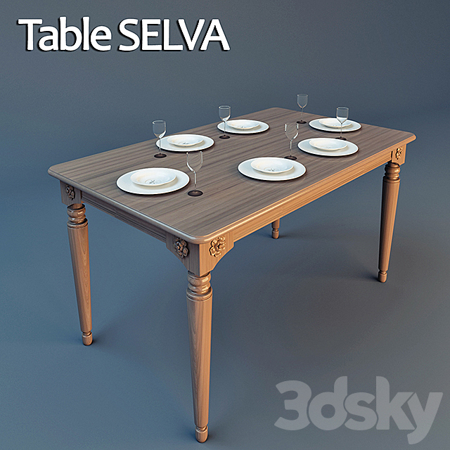 Dining table - No.2 3D Max - 3DMAXTER