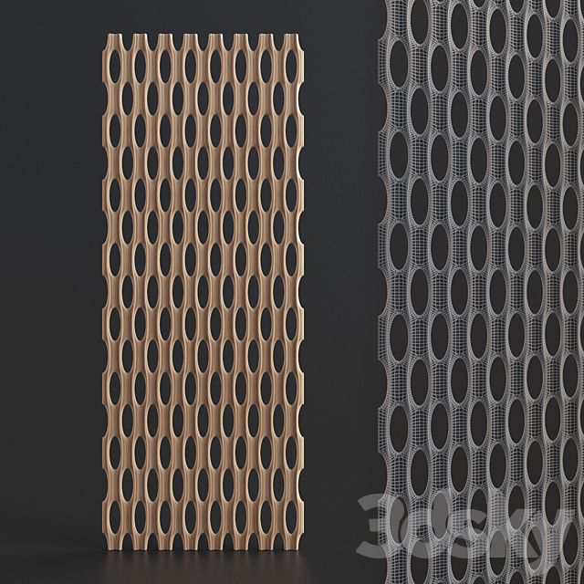 3d panel V-Form bubble2 (plywood) 3D Max - 3DMAXTER