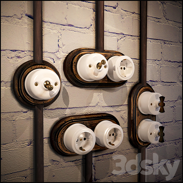 Outlets and switches in the loft - No.2 3D Max - 3D Max Master