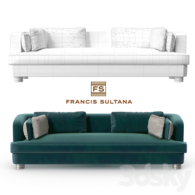 francis sultana petit salon sofa 3D Max - 3DMAXTER