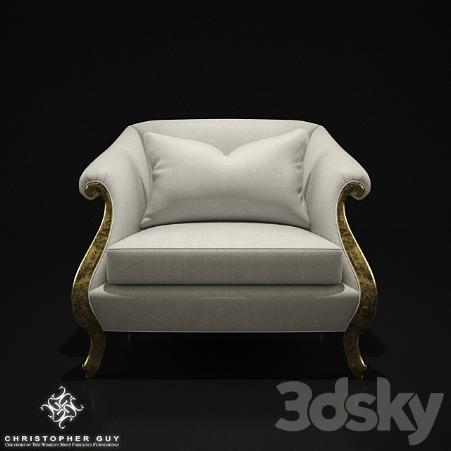 Christopher Guy- Vernier armchair 3D Max - 3DMAXTER