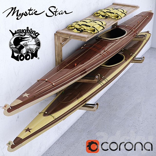 Mystic star kayak 3D Max - 3DMAXTER