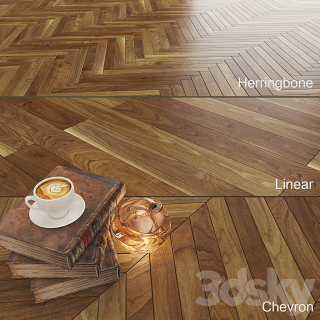 Parquet Korelia Walnut Story Spirit 3D Max - 3DMAXTER