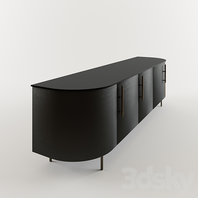 BAXTER PLISSÉ Sideboard - Sideboard & Chest of drawer - 3D Models