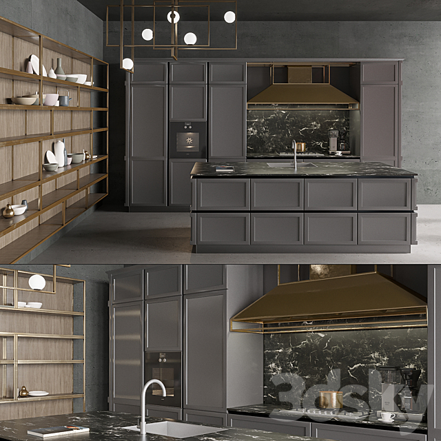 Snaidero Frame kitchen - Kitchen - 3D Models