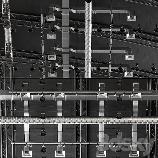 Ceiling ventilation 3D Max - 3D Max Master