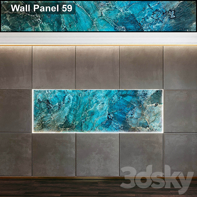 Wall Panel 59 - No.2 3D Max - 3DMAXTER