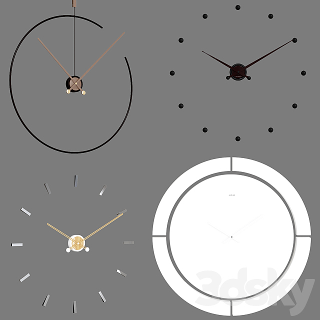 WALL CLOCKS - No.2 3D Max - 3DMAXTER
