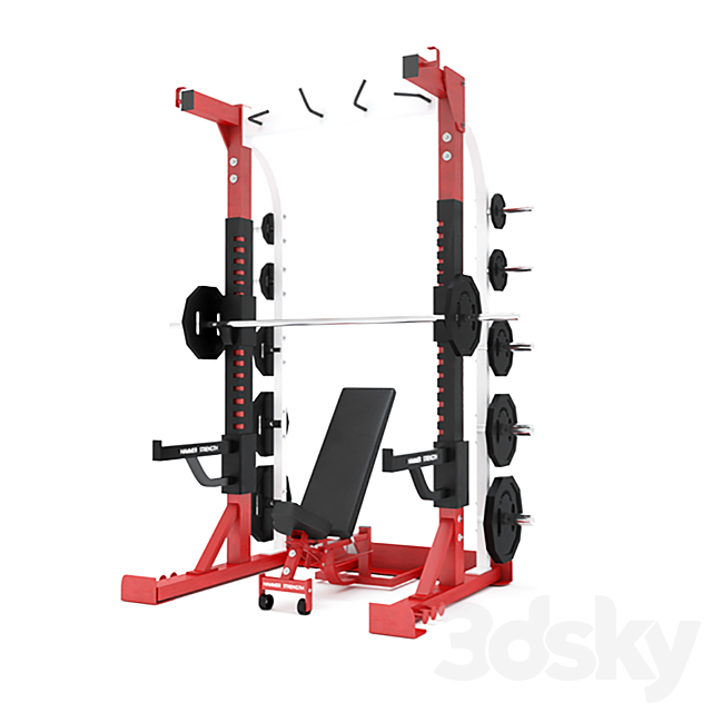 HALF RACK_ Hammer strength 3D Max - 3DMAXTER