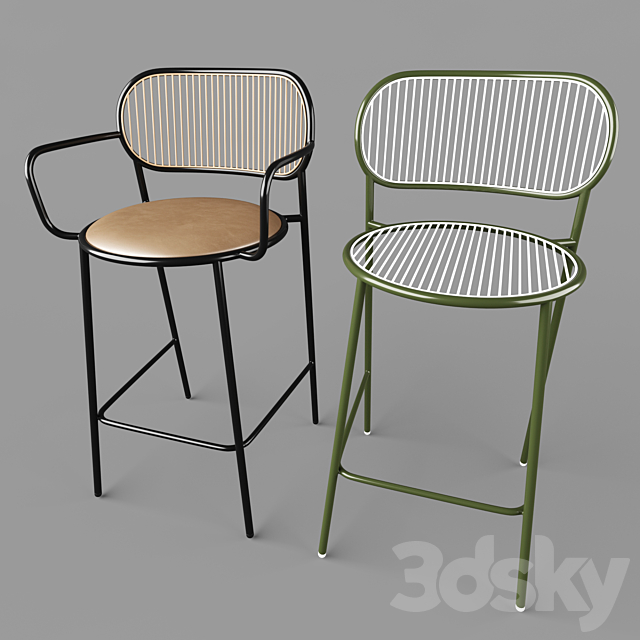 Piper bar chair - Chair - 3D Models