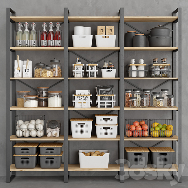Industrial pantry 3D Max - 3DMAXTER