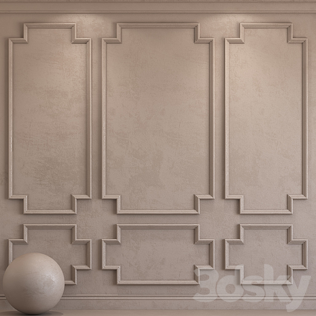 Decorative plaster with molding 37 3D Max - 3DMAXTER