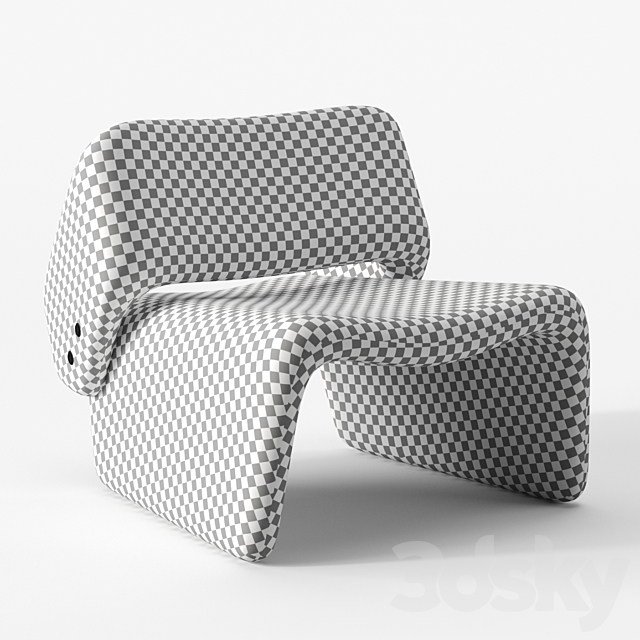 Ondine Lounge Chair by Jorge Zalszupin - Arm chair - 3D Models